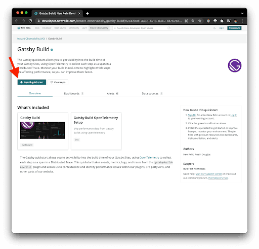 Gatsby New Relic Build Analytics Plugin | Gatsby