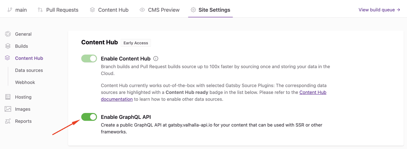 Valhalla Content Hub | Gatsby