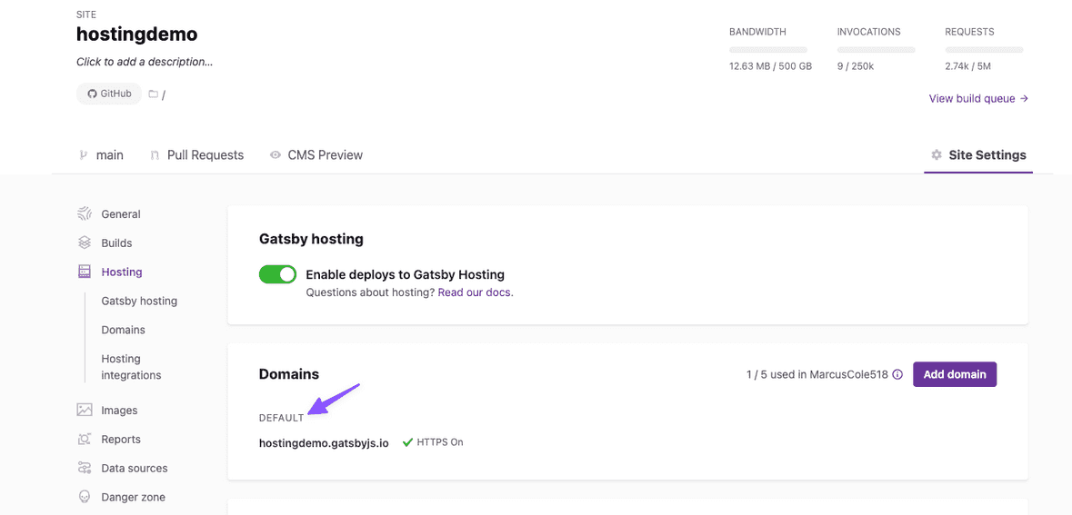 Deploying to Gatsby Cloud Hosting | Gatsby