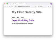 Part 6: Create Pages Programmatically | Gatsby