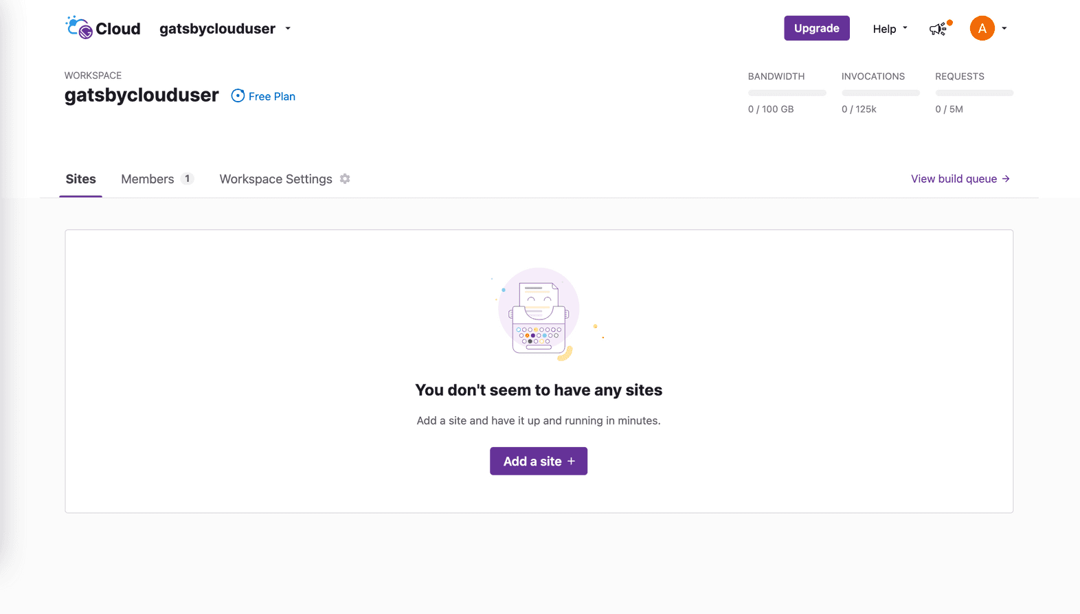 Create a Site from a Template | Gatsby