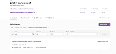 Create a Site from a Template | Gatsby